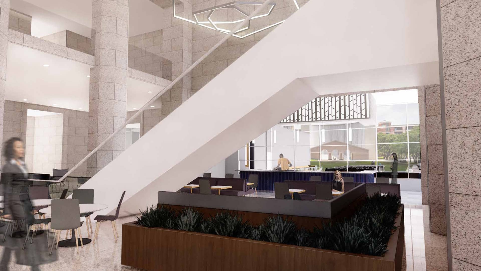 Williams Tower Skybridge, Lobby & Lounge | O'Donnell/Snider Construction