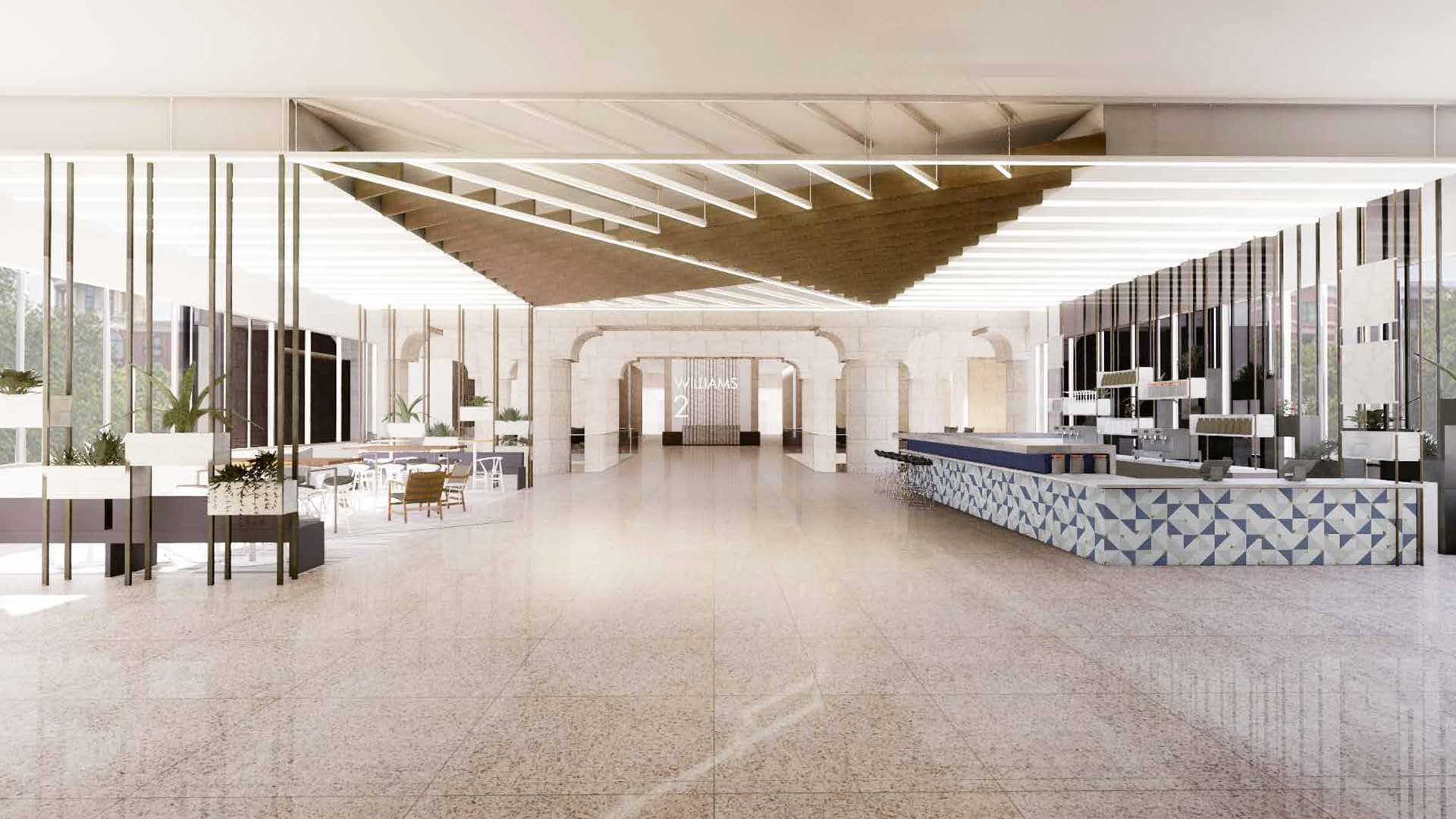 Williams Tower Skybridge, Lobby & Lounge | O'Donnell/Snider Construction